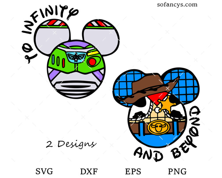 Mickey Toy Story To Infinity And Beyond SVG