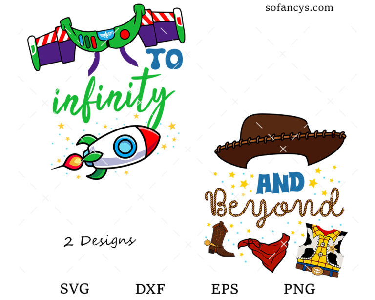 Infinity And Beyond Toy Story SVG DXF EPS PNG Cut Files
