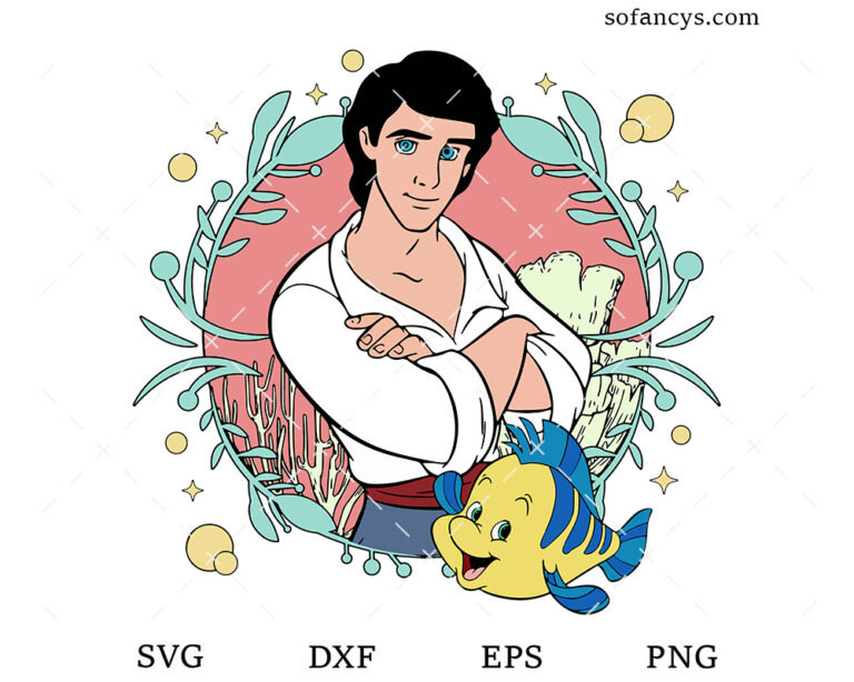 Eric Disney Prince SVG DXF EPS PNG Cut Files