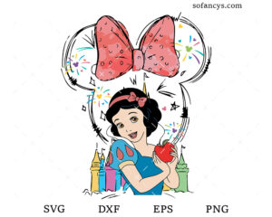 Snow White Mouse Ear Castle SVG DXF EPS PNG Cut Files