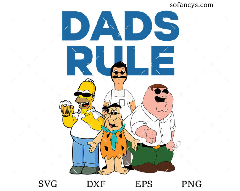 Dads Rule Gang Dad Happy Father Day SVG
