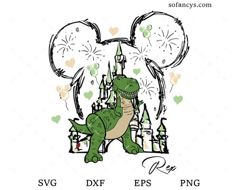 Rex Mouse Ear Castle SVG DXF EPS PNG Cut Files