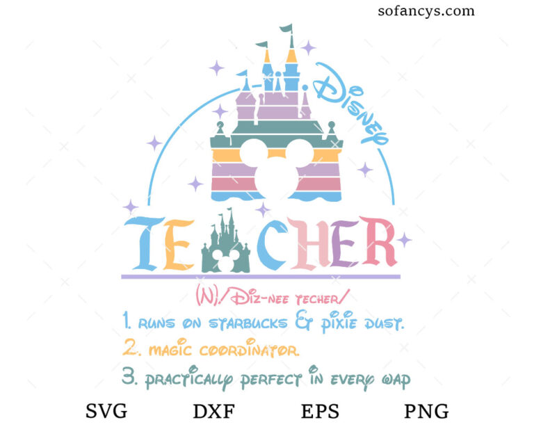 Disney Teacher Definition SVG DXF EPS PNG Cut Files