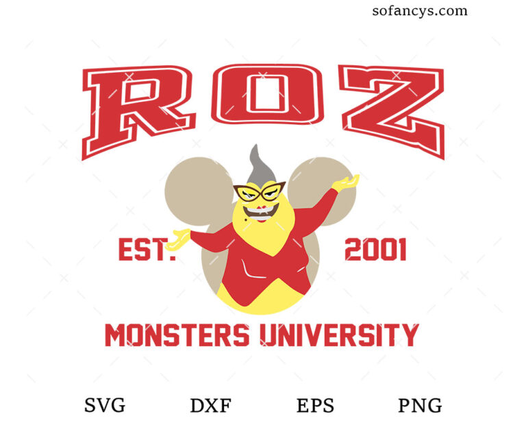 Disney Roz Monsters Inc SVG DXF EPS PNG Cut Files