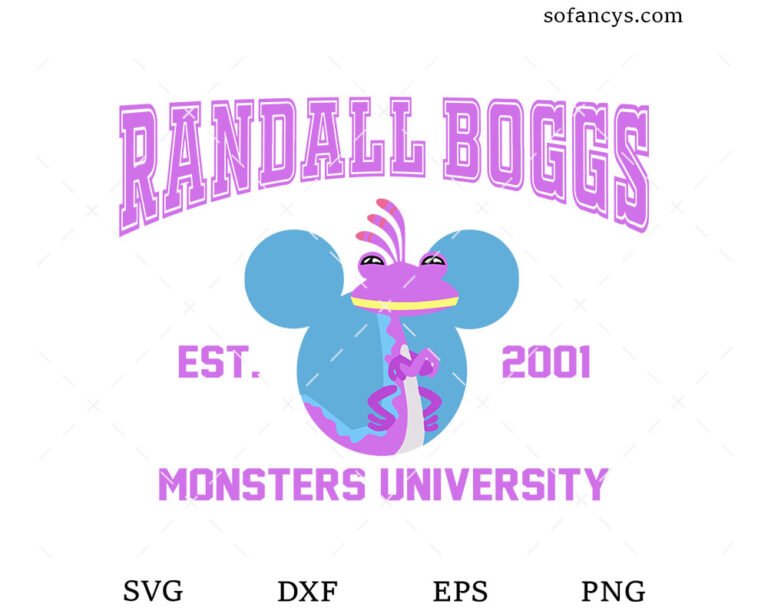 Disney Randall Boggs Monsters Inc SVG DXF EPS PNG Cut Files