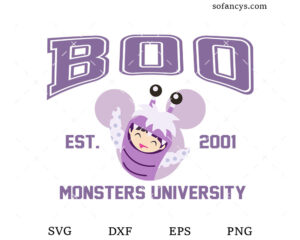 Disney Boo Monsters Inc SVG DXF EPS PNG Cut Files