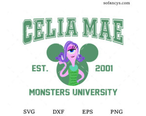 Disney Celia Mae Monsters Inc SVG DXF EPS PNG Cut Files