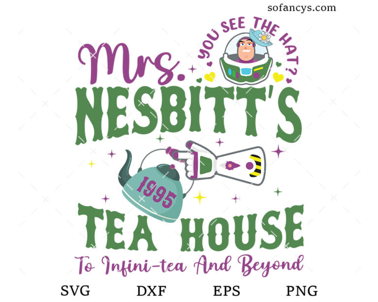 Mrs Nesbitt’s Tea House 1995 SVG DXF EPS PNG Cut Files