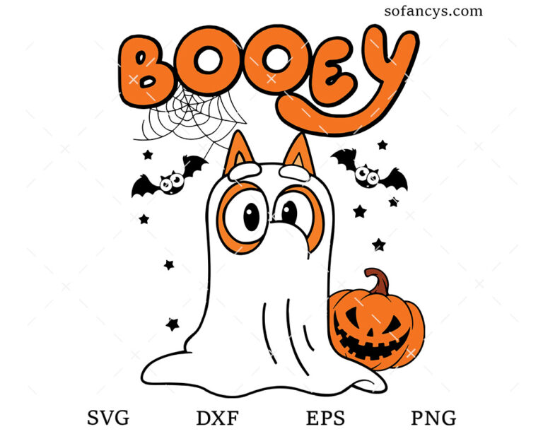 Bluey Booey Halloween SVG DXF EPS PNG Cut Files