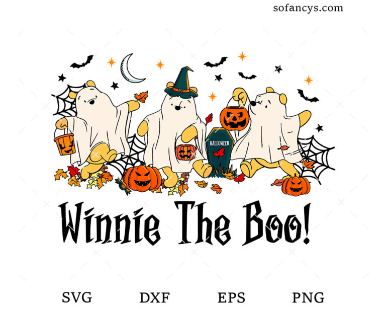 Winnie The Boo SVG DXF EPS PNG Cut Files