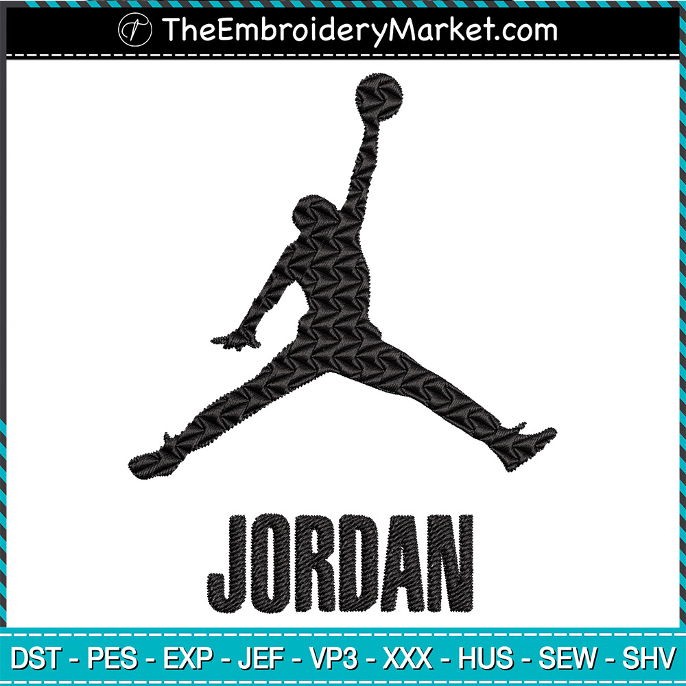 Jordan Embroidery Designs File, Nike Machine Embroidery Designs ...