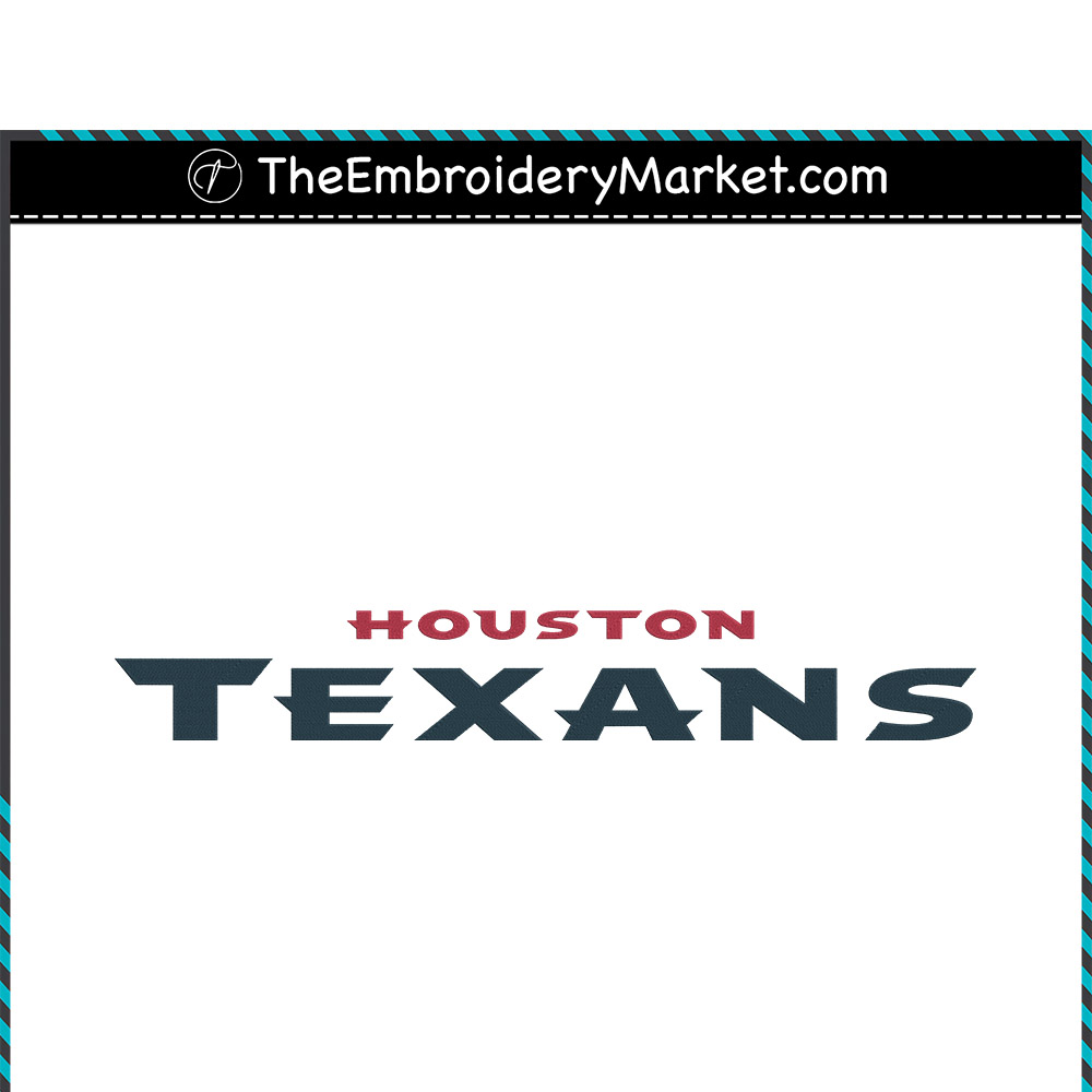Logo Houston Texans Letter Embroidery Designs File, Houston Texans ...