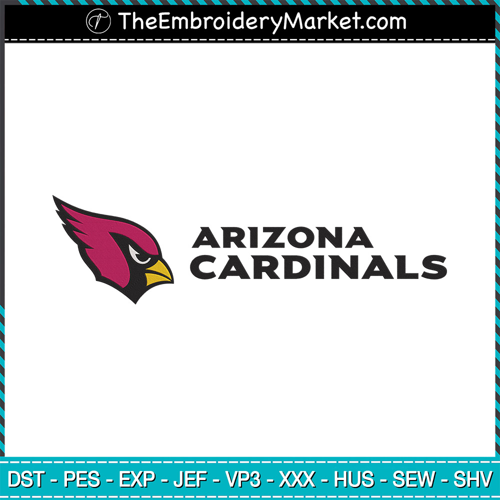 Arizona Cardinals Logo Embroidery Designs File, Arizona Cardinals ...