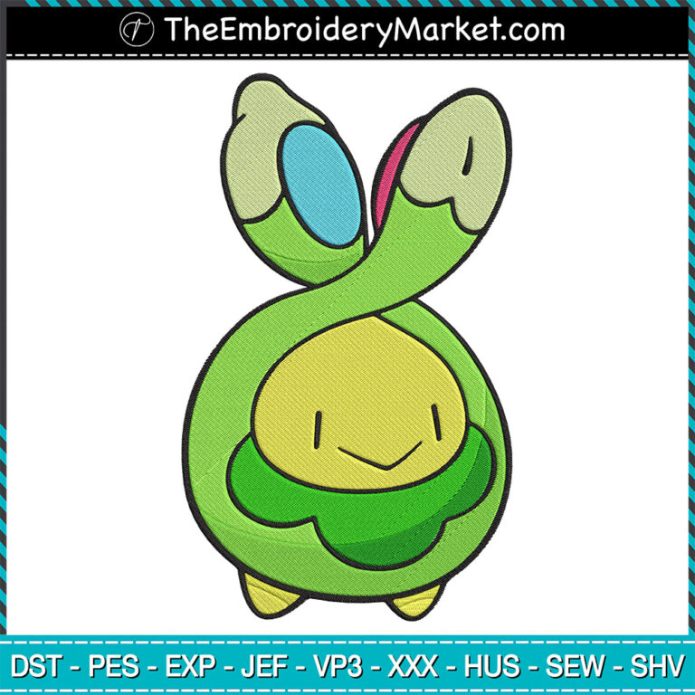Budew Pokemon Embroidery Designs File, Pokemon Machine Embroidery ...