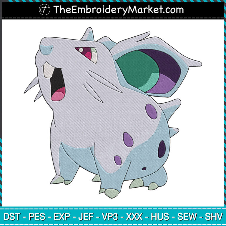 Nidoran Embroidery Designs File, Pokemon Machine Embroidery Designs ...