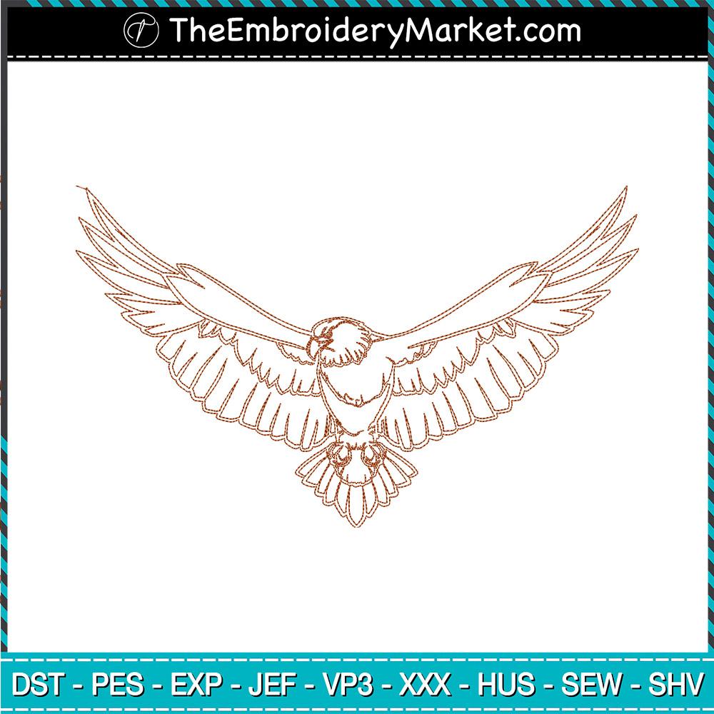 Eagle Embroidery Designs File, Eagle Machine Embroidery Designs ...