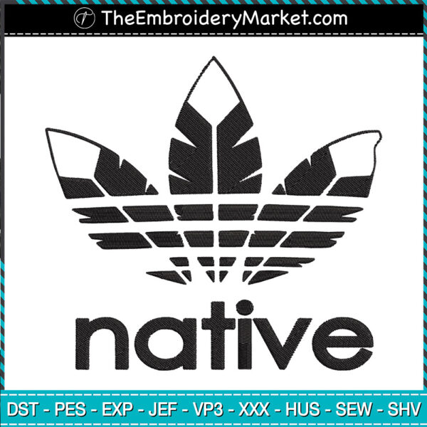Native Adidas Embroidery Designs File, Adidas Machine Embroidery ...