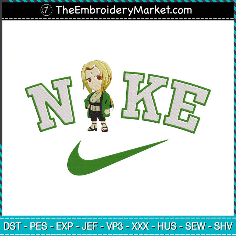 Nike Chibi Tsunade Hokage Embroidery Designs File, Nike Machine ...