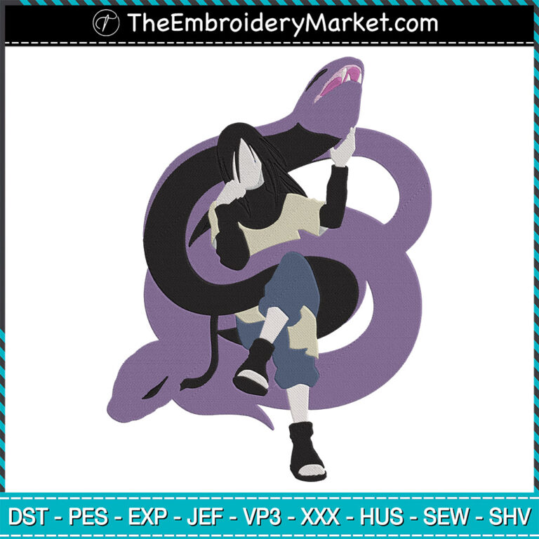 Orochimaru Embroidery Designs File, Naruto Machine Embroidery Designs ...