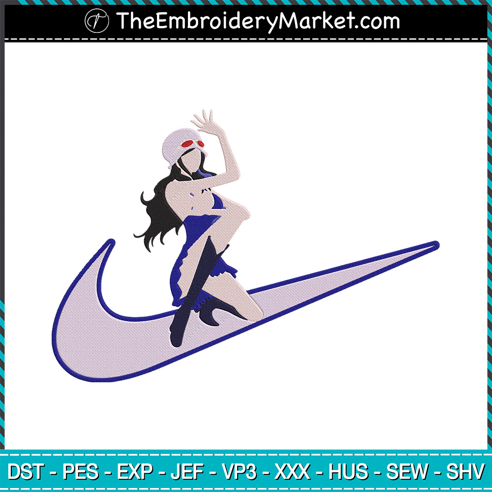 Nike x Robin Sexy One Piece Embroidery Designs File, Nike Machine ...
