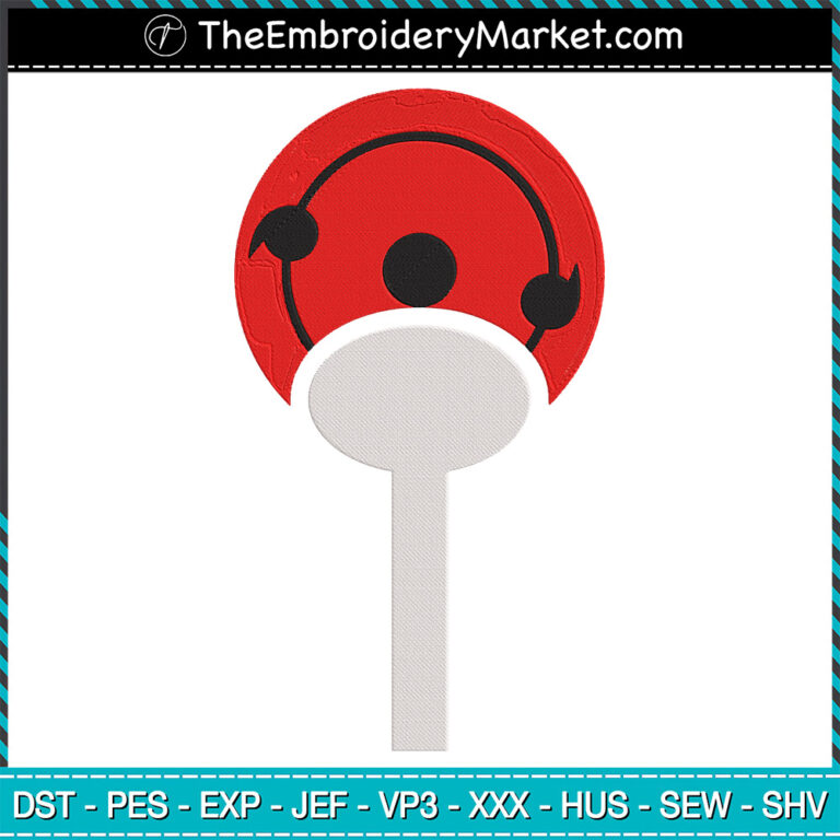 Logo Uchiha Clan Embroidery Designs File, Naruto Machine Embroidery ...