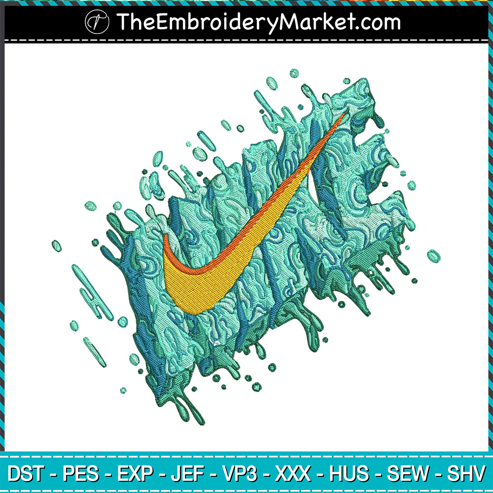 Nike Orange Embroidery Designs File, Nike Machine Embroidery Designs ...
