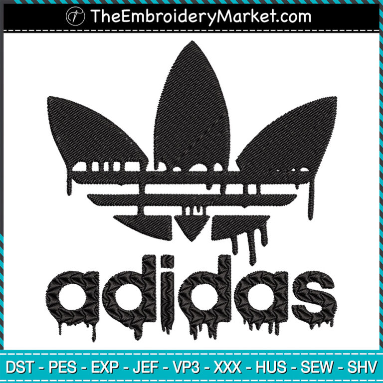 Adidas Logo Embroidery Designs File, Adidas Logo Machine Embroidery ...