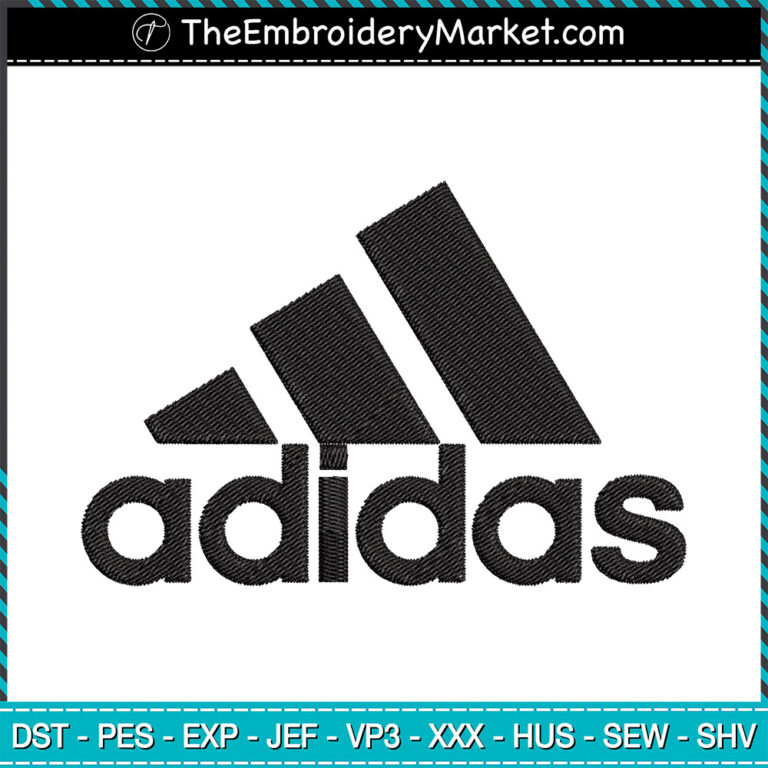 Adidas Sport Embroidery Designs File, Adidas Logo Machine Embroidery ...
