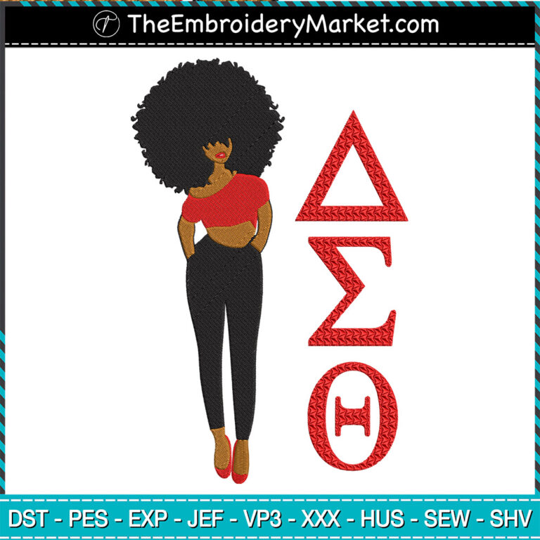 Delta Sigma Theta 1913 Sorority Inc Embroidery Designs File ...