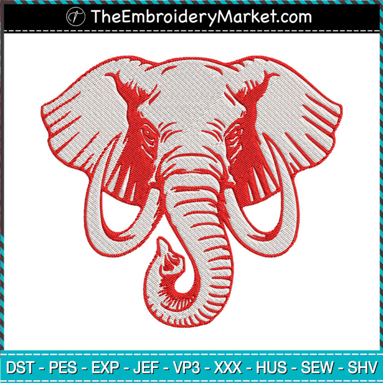 Delta Sigma Theta Elephant Head Embroidery Designs File, Historically ...
