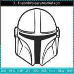 Star Wars Mandalorian Embroidery Designs File, The Mandalorian Machine ...