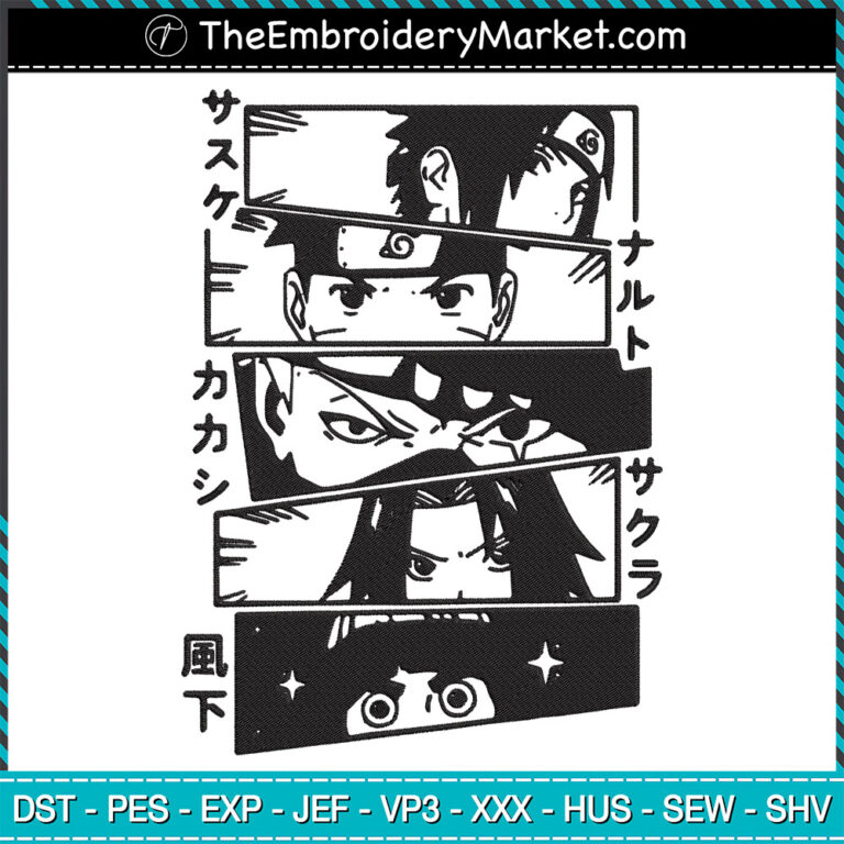 Naruto Childhood Embroidery Designs File, Naruto Machine Embroidery ...