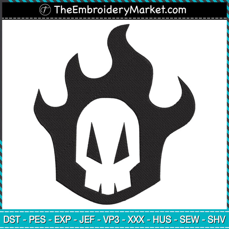 Shinigami Symbol Bleach Embroidery Designs File, Bleach Machine ...
