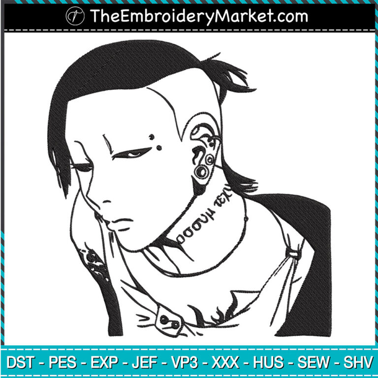 Uta Tokyo Ghoul Embroidery Designs File, Uta Tokyo Ghoul Machine ...