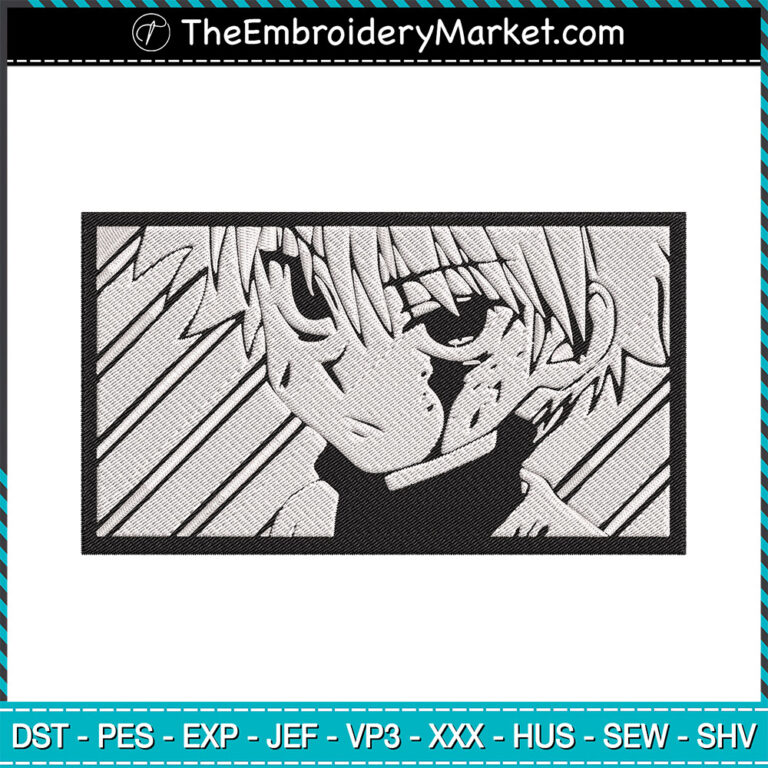 Zoldyck Killua Eyes Embroidery Designs File, Hunter x Hunter Machine ...