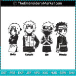 Team Minato Embroidery Designs File, Naruto Machine Embroidery Designs ...