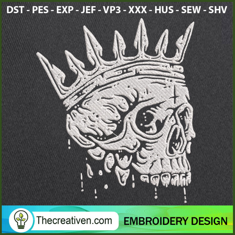 Skeleton Rocker Embroidery Designs File, Halloween Machine Embroidery ...