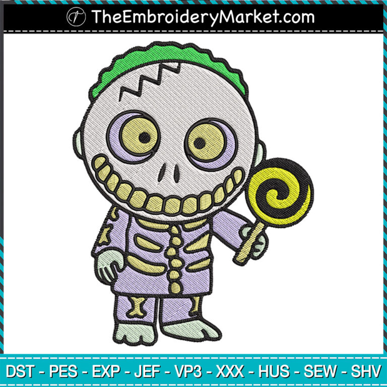 Amor Eterno Skeleton Rose Embroidery Designs File, Halloween Machine ...