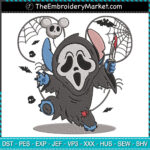 Ghostface Stitch Disney Funny Embroidery Designs File, Halloween ...
