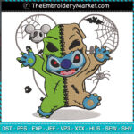 Oogie Boogie Stitch Disney Embroidery Designs File, Halloween Machine ...