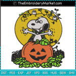 Peanuts Snoopy With Halloween Embroidery Designs File, Halloween ...