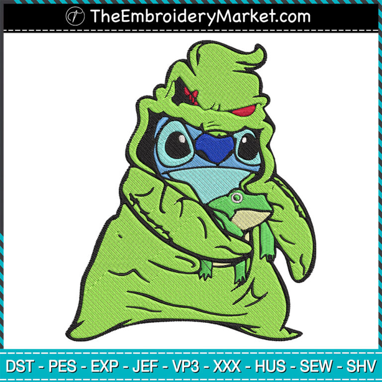 Stitch Oogie Boogie Embroidery Designs File, Halloween Machine ...
