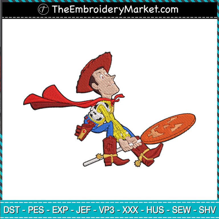 Woody Halloween Embroidery Designs File, Halloween Machine Embroidery ...