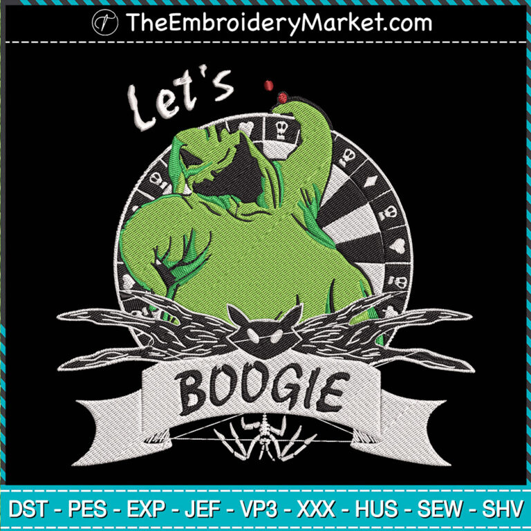 Lets Boogie Christmas Embroidery Designs File, Christmas Machine ...