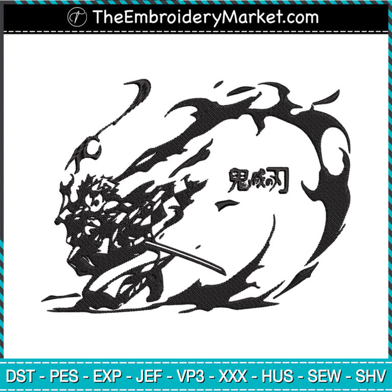 Kamado Tanjiro Avatar Embroidery Designs File - The Embroidery Design ...