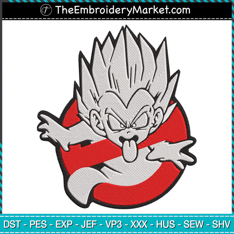 Vegeta Super Saiyan Blue Embroidery Designs File - The Embroidery ...