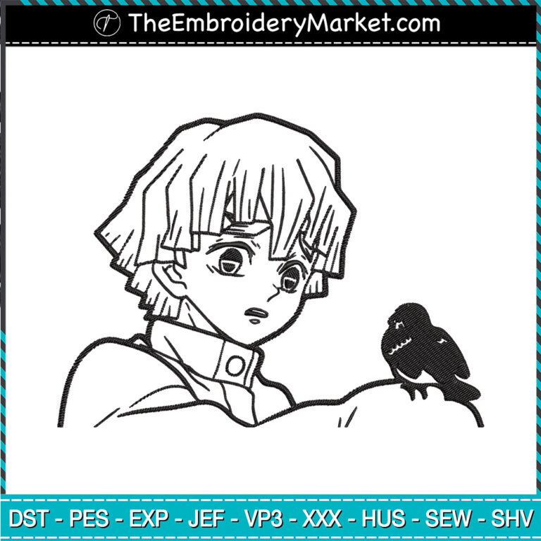 Zenitsu Agatsuma Skill Embroidery Designs File - The Embroidery Design ...