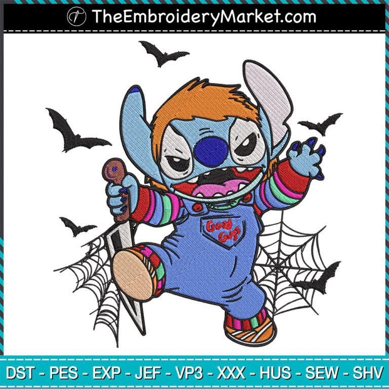 Chucky Stitch Embroidery Designs File - The Embroidery Design Market